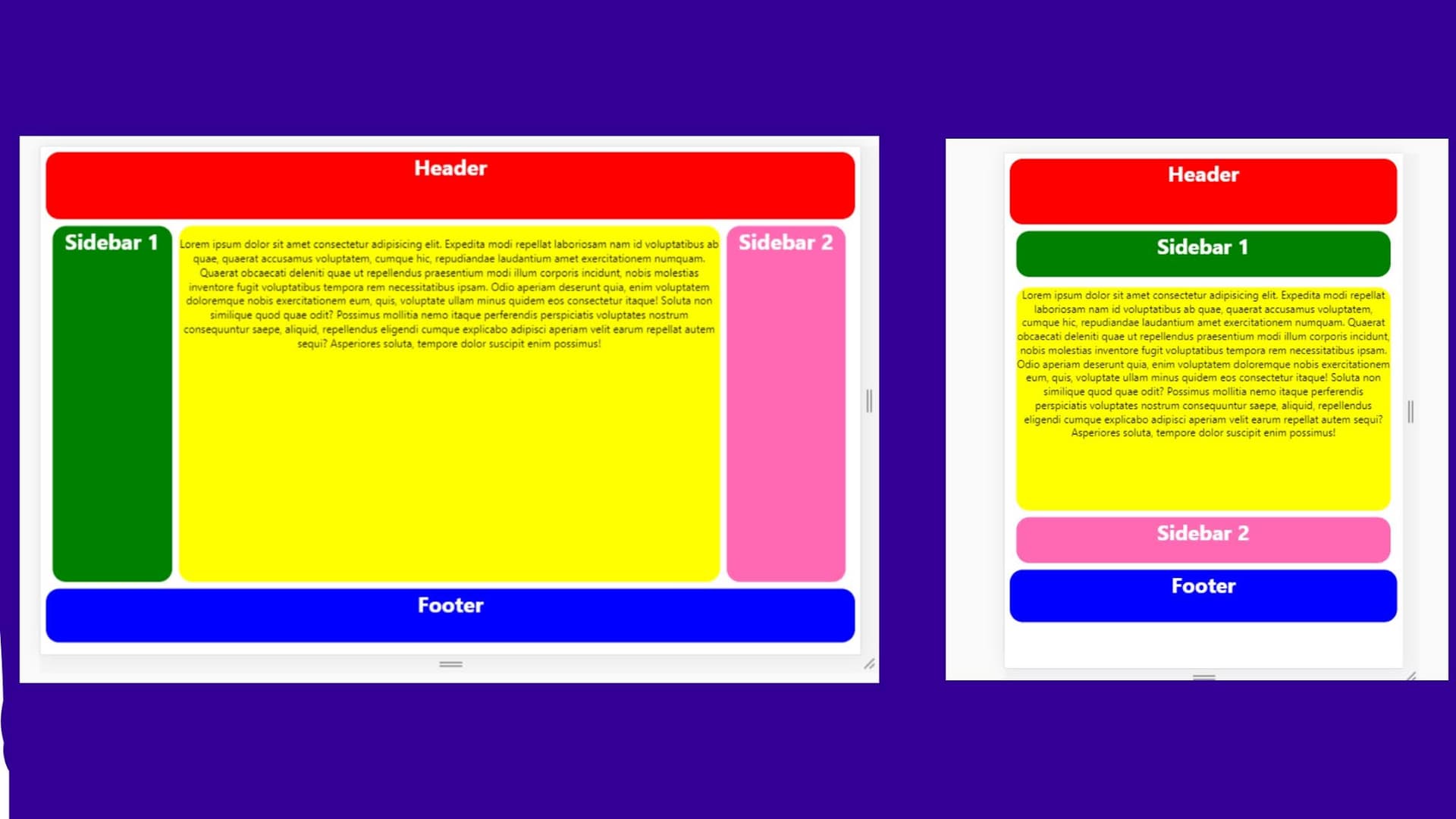 Responsive Website Layout with HTML and CSS | Code Info