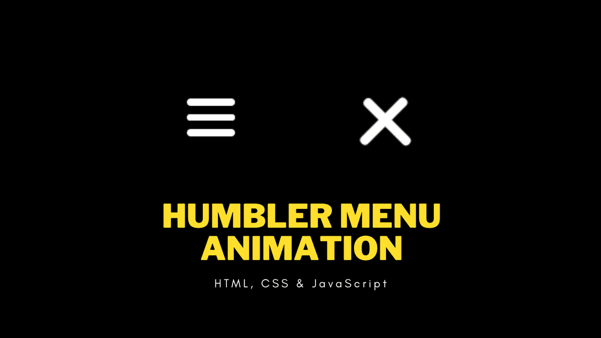 Hamburger Menu Icon with HTML, CSS and JavaScript | Code Info