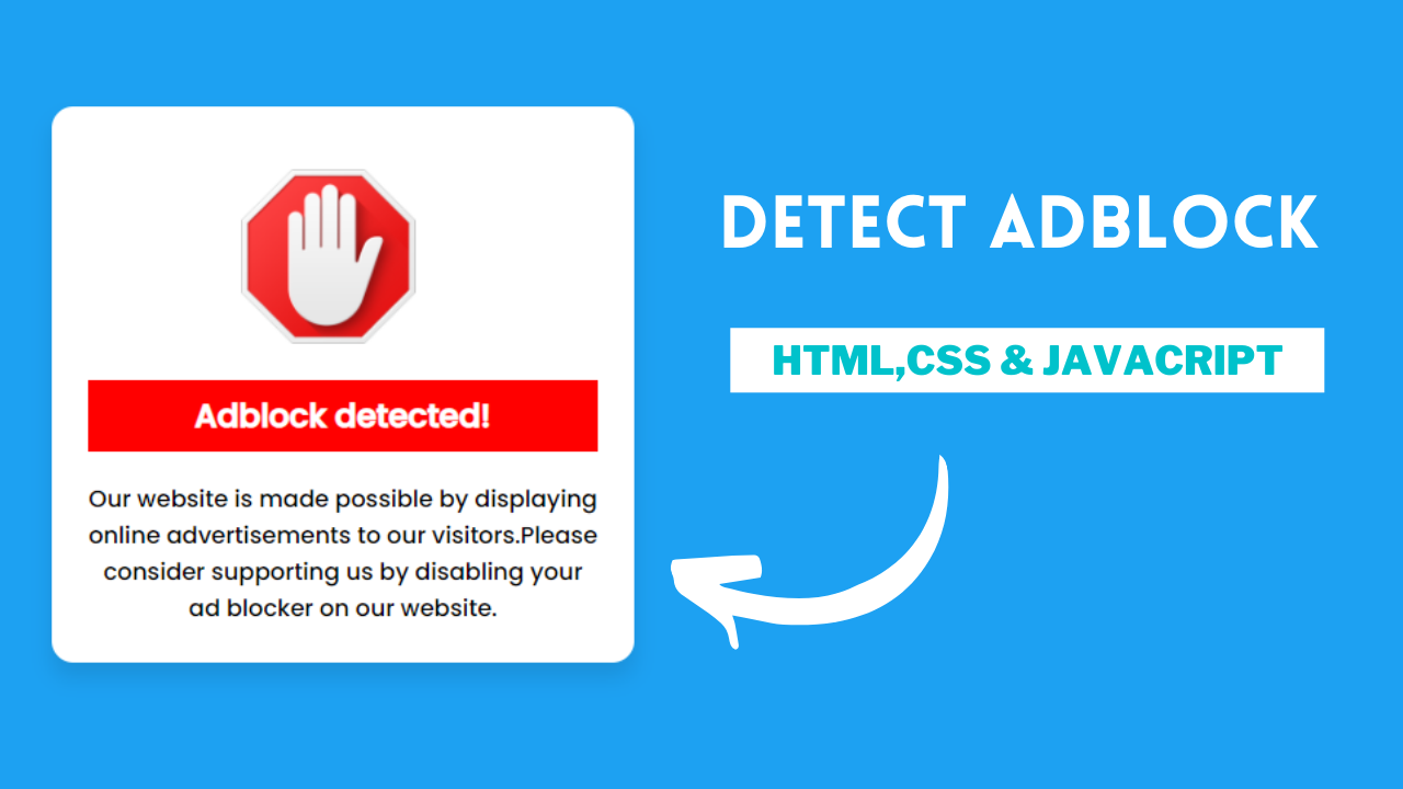Adblock Detector With Html Css And Javascript Code Info