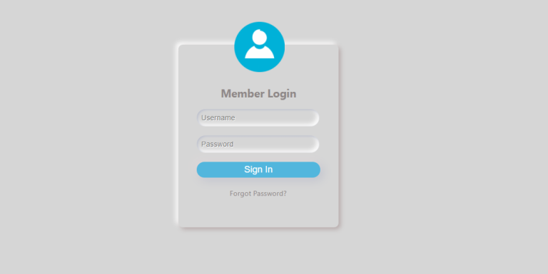 Neomorphism Login Form with HTML and CSS - Code Info